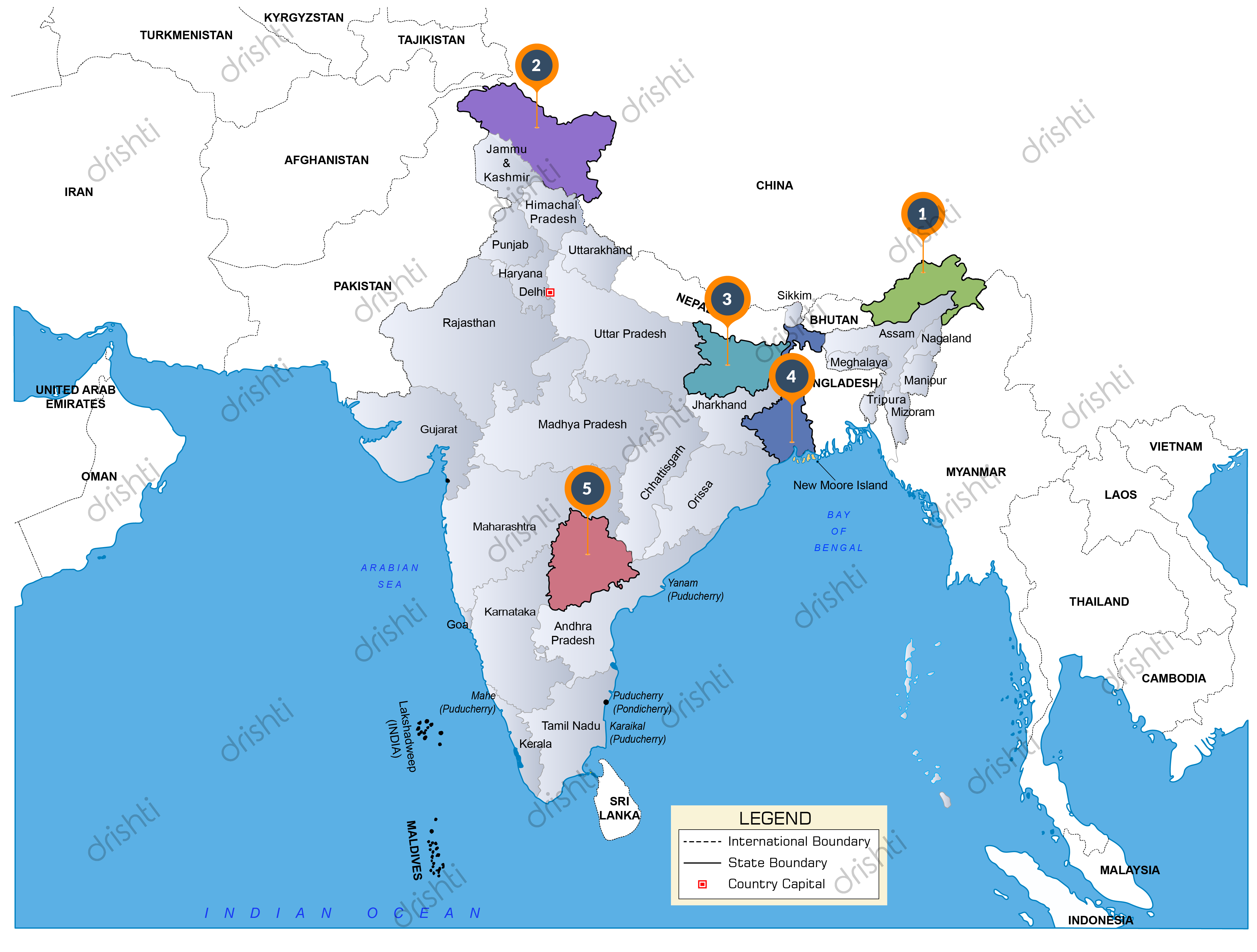 India Map : March (II) 2024 : Learning Through Maps