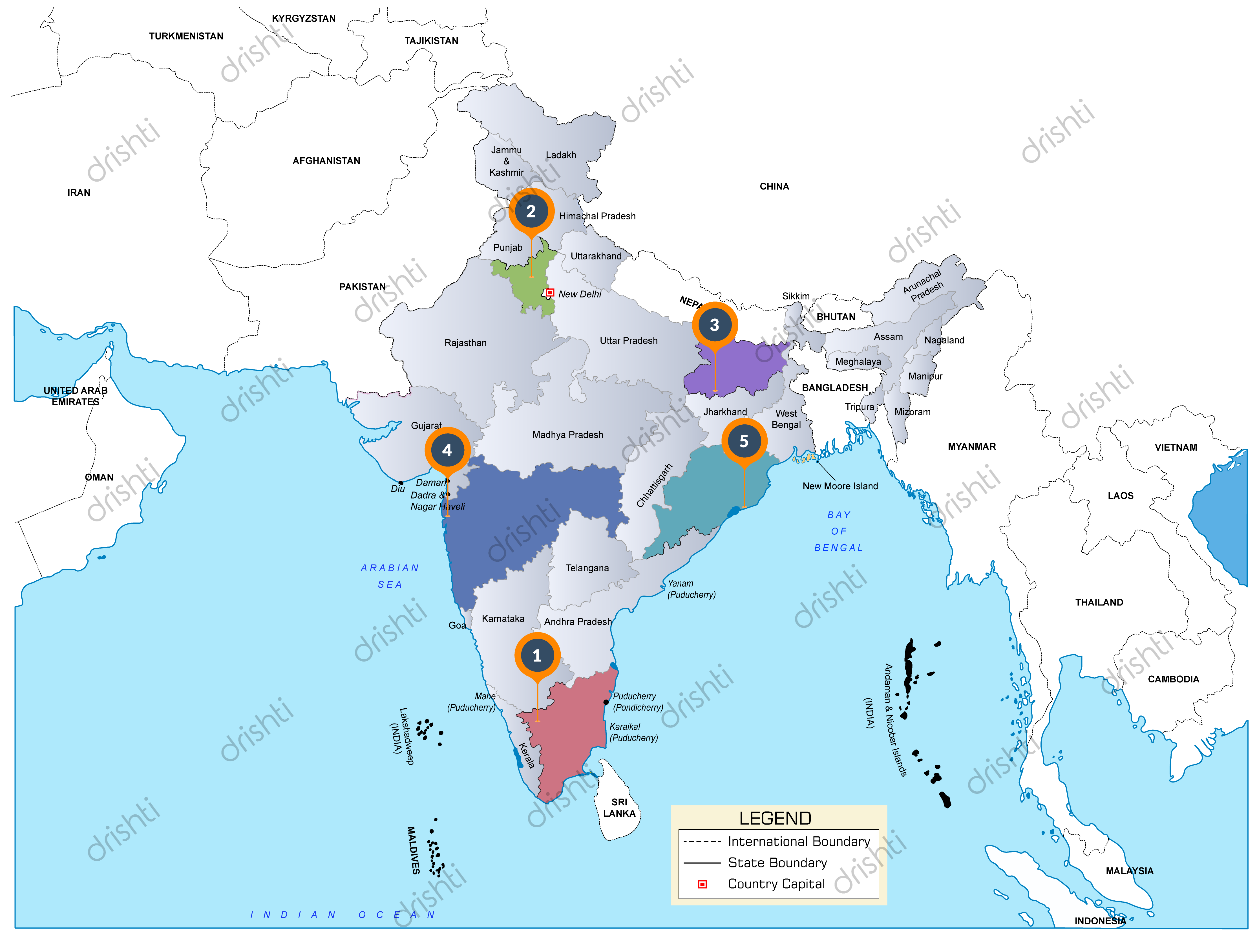 India Map : May (I) 2022 : Learning Through Maps