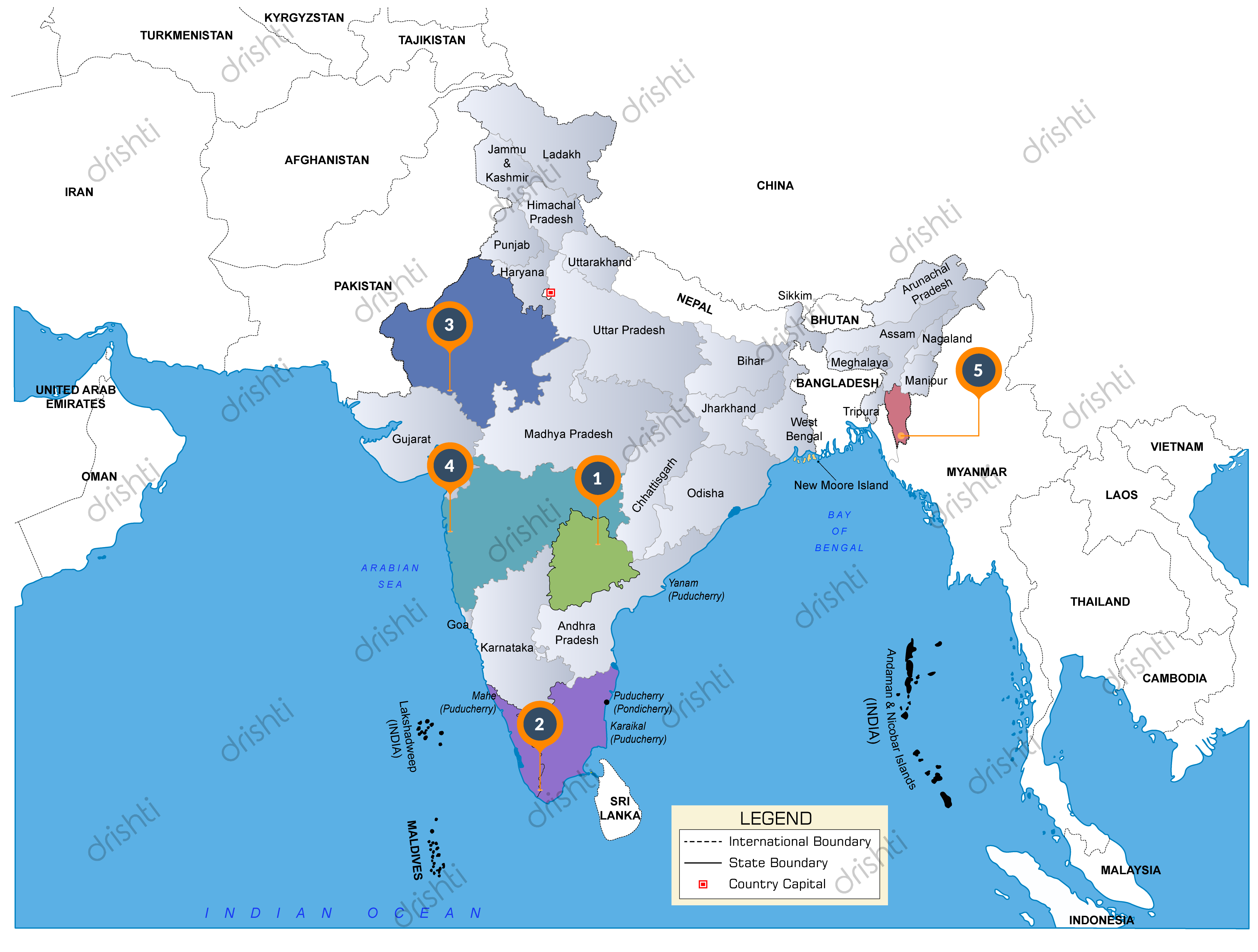 India Map : July (II) 2022 : Learning Through Maps