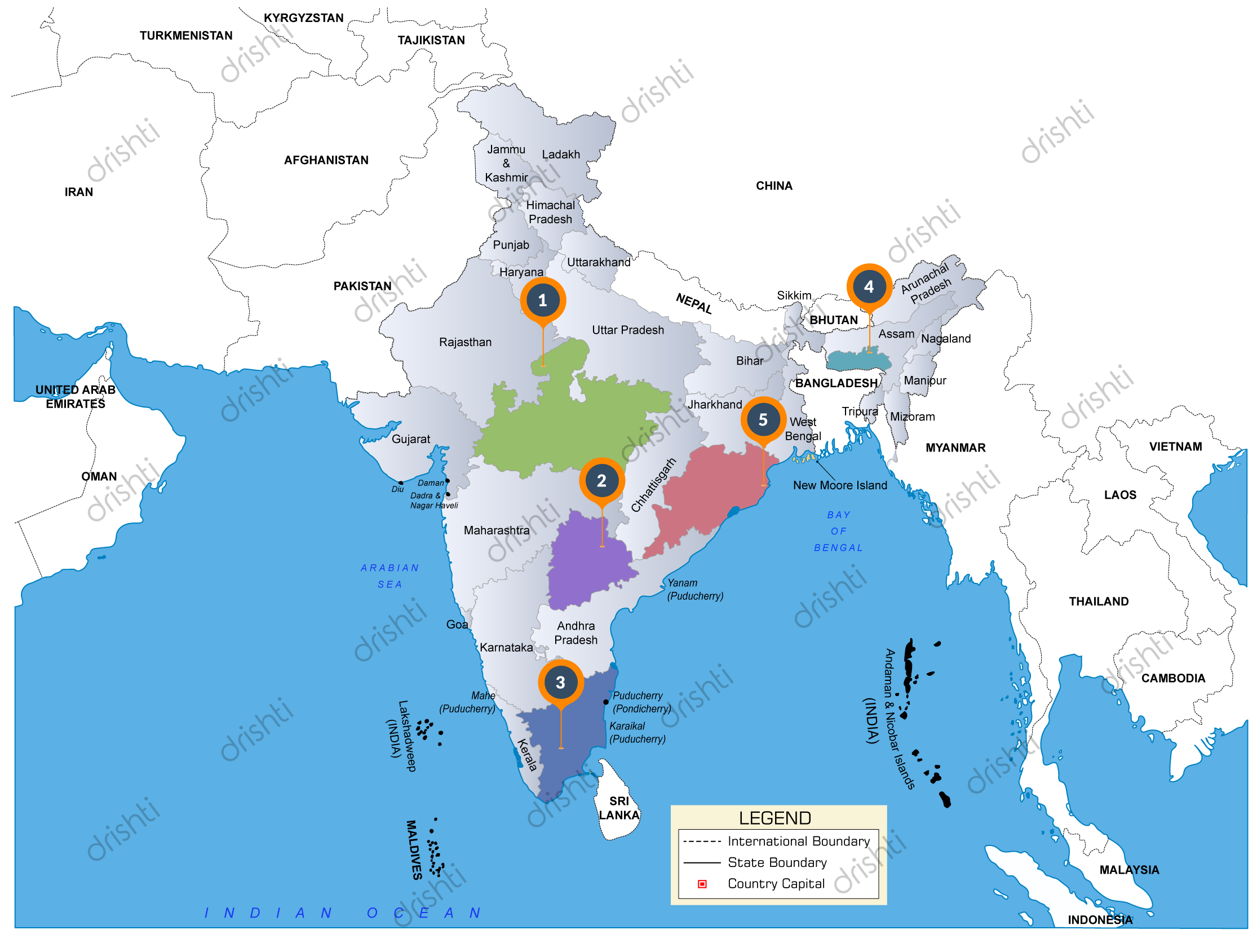 India Map : June (II) 2022 : Learning Through Maps