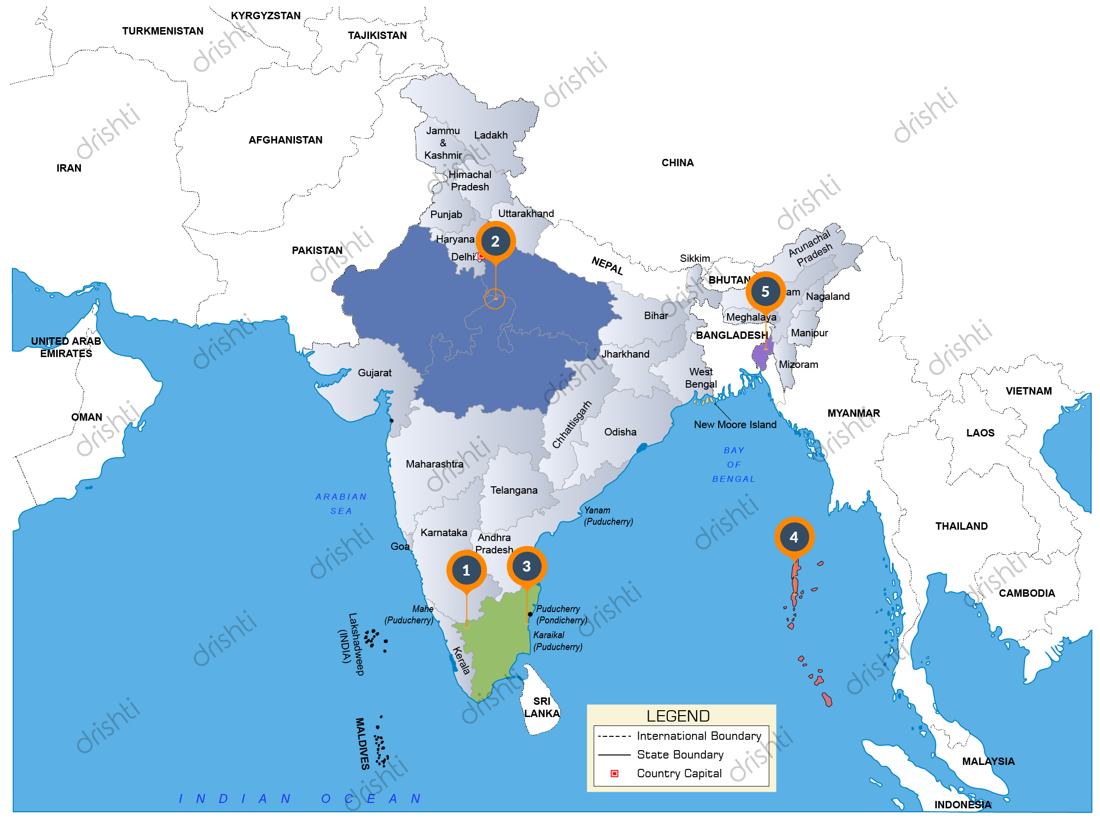 India Map : November (II) 2022 : Learning Through Maps